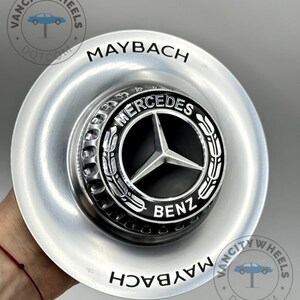 Chrome Mercedes Benz Maybach Hub Cap A2234000500, Fits Maybach 146mm ...