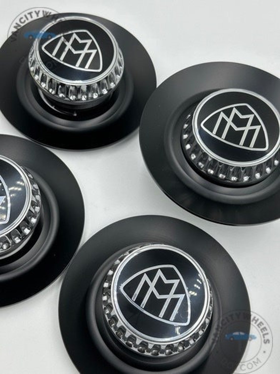 Mercedes Benz Wheel Hubcaps A2224002800 145mm Black, Compatible for ...