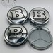 Set of 4 Chrome Brabus Alloy Wheel Center Caps 75mm, Chrome Center Hub ...