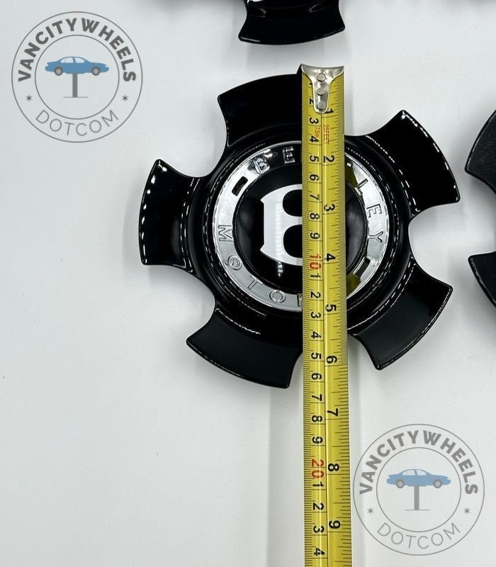 Bentley Wheel Center Caps Black Luxury Black/black Finish set of 4 ...