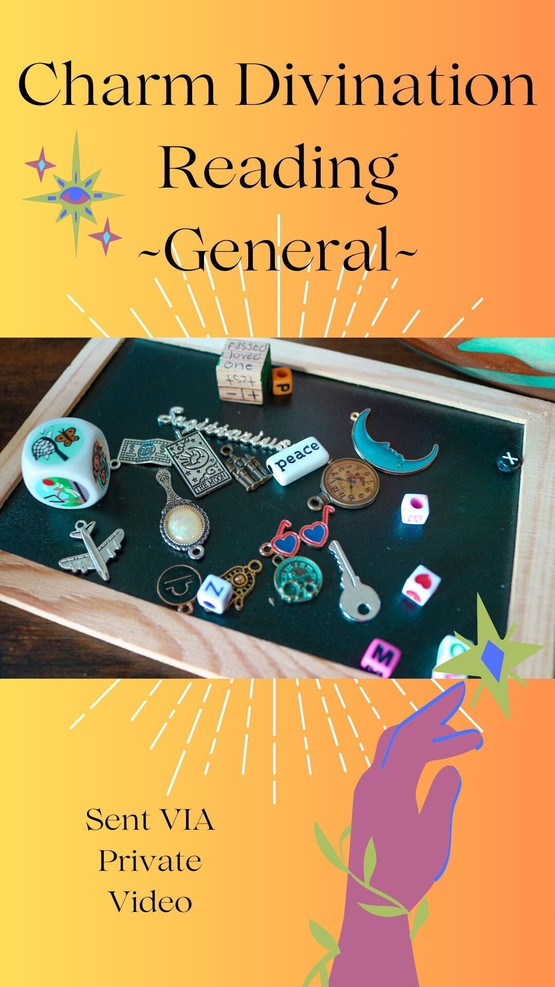 Charm Divination Reading, General Reading VIA Private Video - Etsy