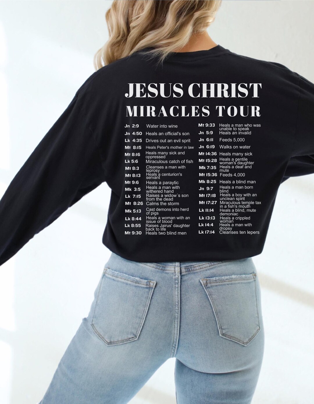 Jesus Christ World Tour Retro Christian Shirt Vintage Bible ...