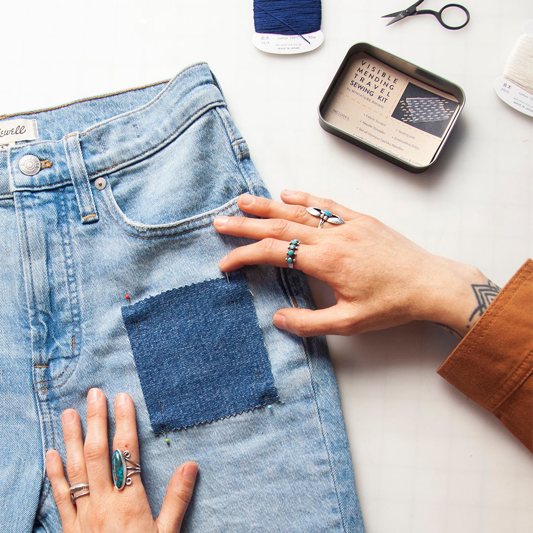 Visible Mending Sewing Kit- Travel Tin for Easy Storage & Mending on ...