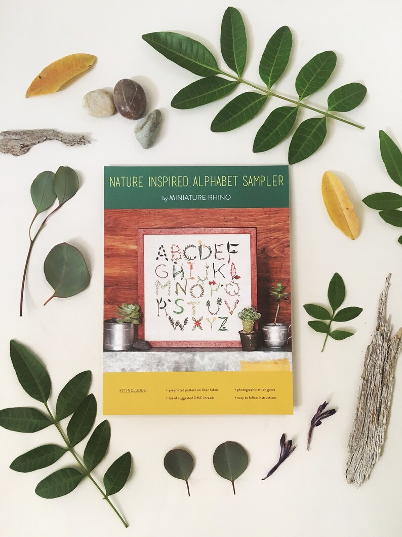 Nature Inspired Alphabet Sampler | Etsy