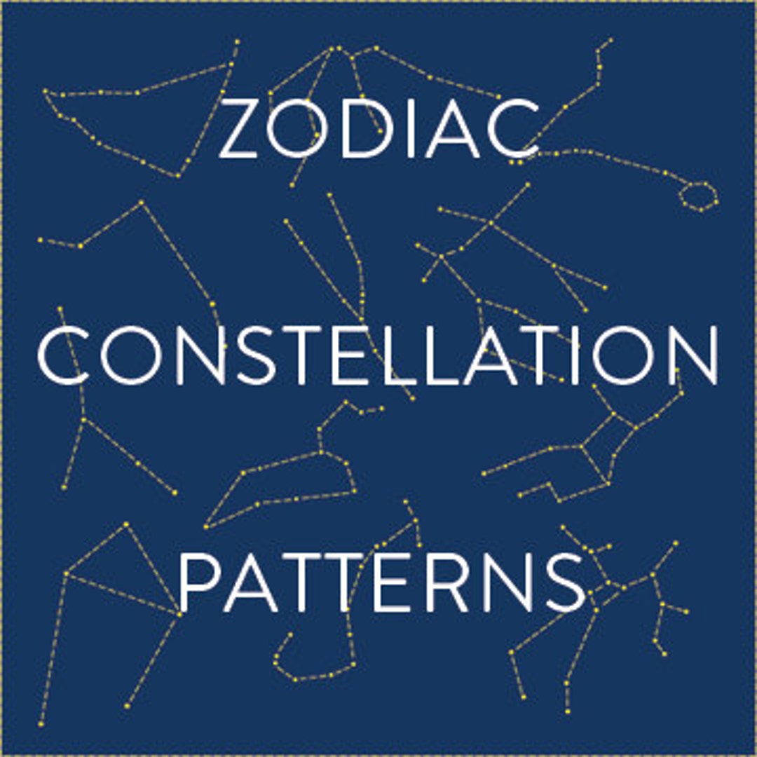 Zodiac Constellation Patterns - Etsy