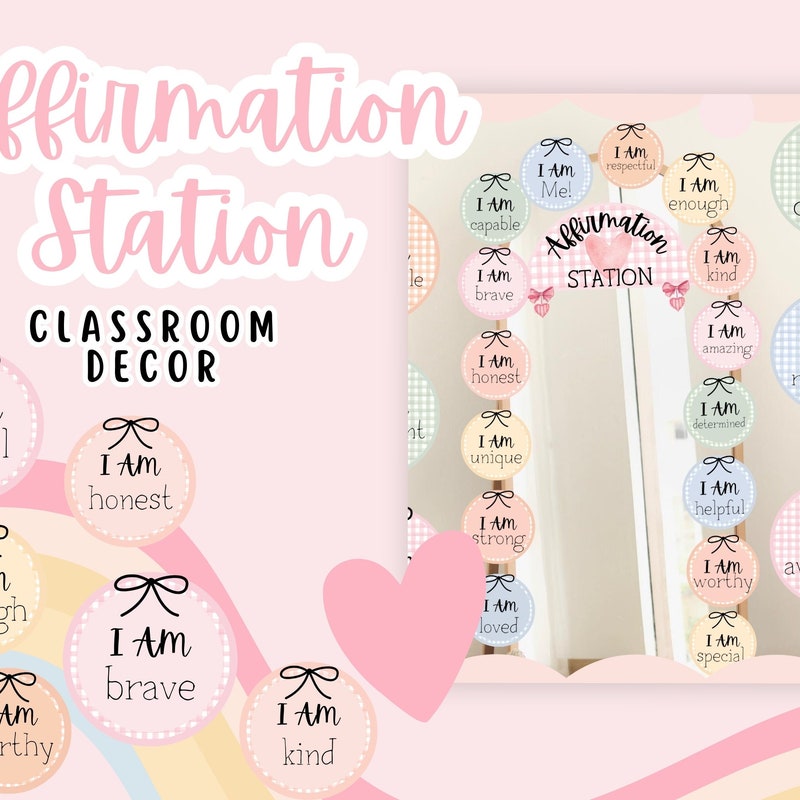 Gingham Teacher Decor - Etsy UK