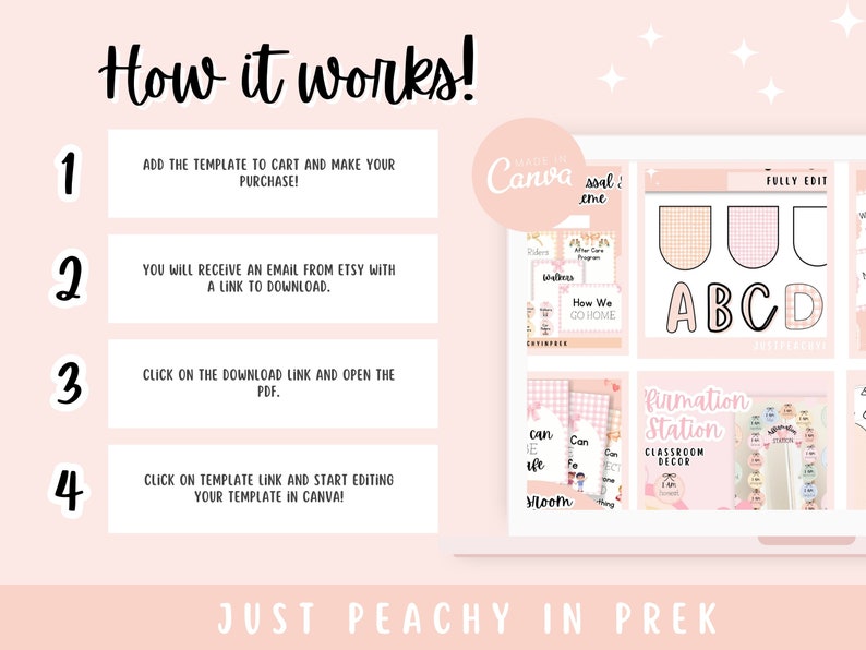 Gingham Bows Classroom Decor Bundle | Teacher Printable (digital ...