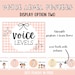 Editable Classroom Voice Level Posters in Gingham and Bows Theme ...