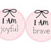 Gingham and Bows Classroom Theme Affirmation Station Set in Soft ...