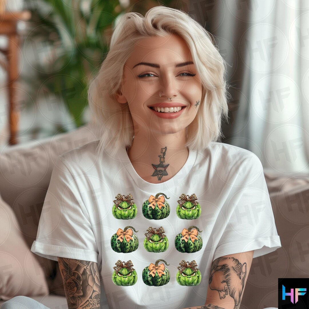 Grinch Pumpkin Christmas Fall PNG Downloadable Grinch Design - Etsy