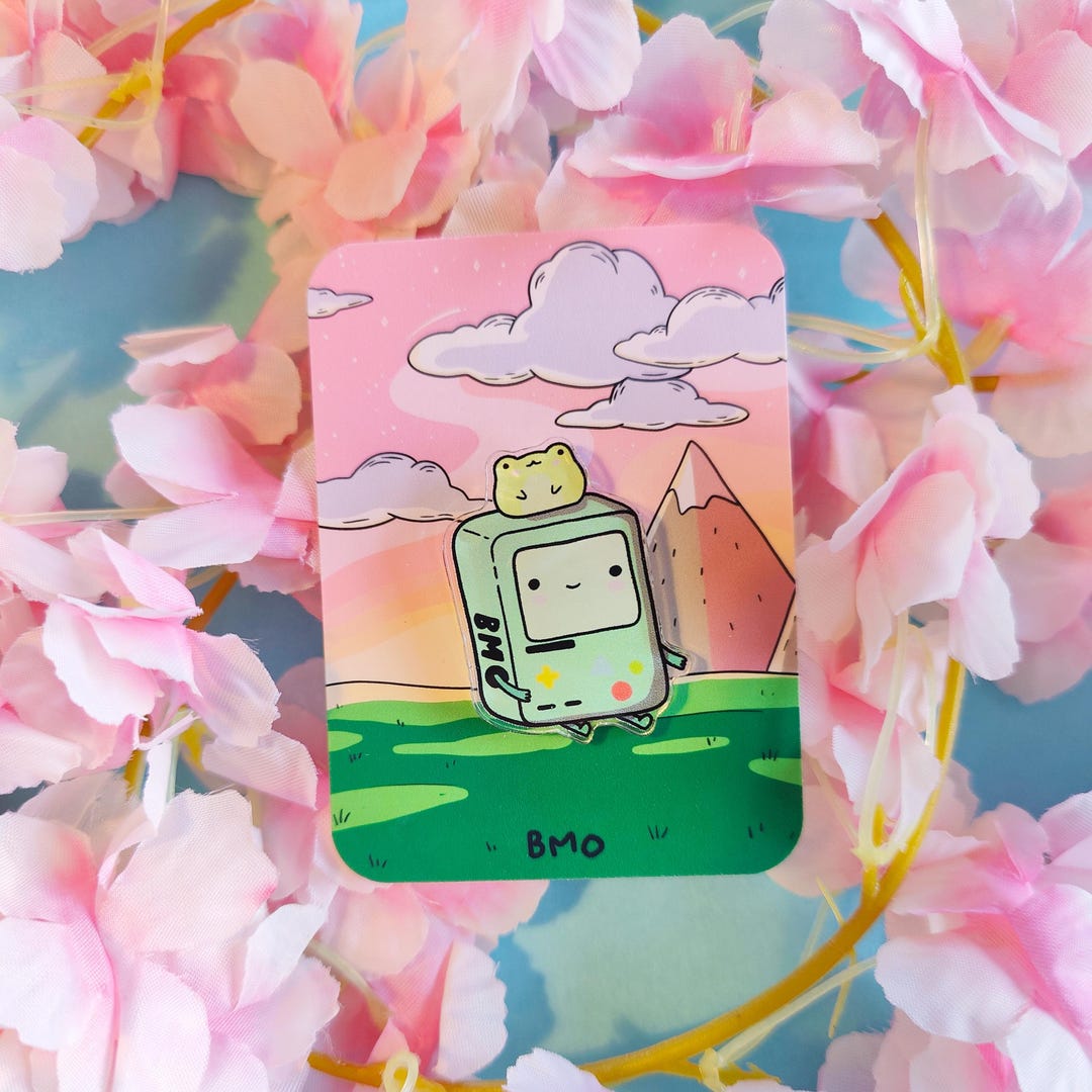 BMO and Frog Acrylic Pin Kawaii Pin Cute Pin - Etsy