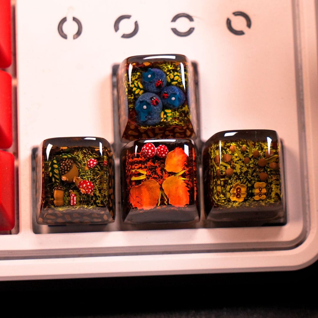 Green Keycap Set for Mechanical Keyboard Accessories, WASD Keycaps for Cherry Mx Switches ...