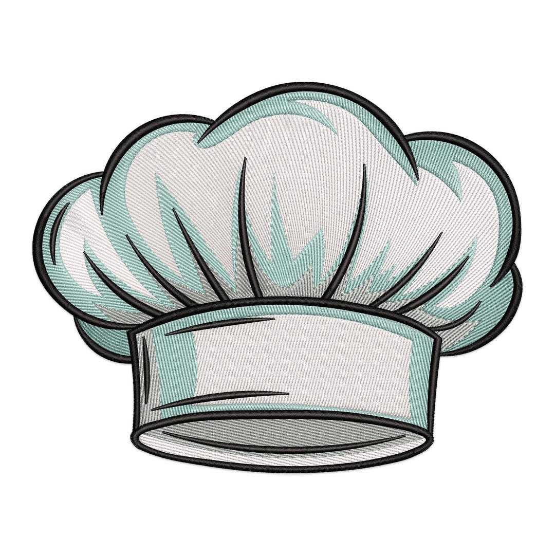 Chef Hat Embroidery Design, Kitchen Cooking Pattern (PES, DST, EXP) - Etsy