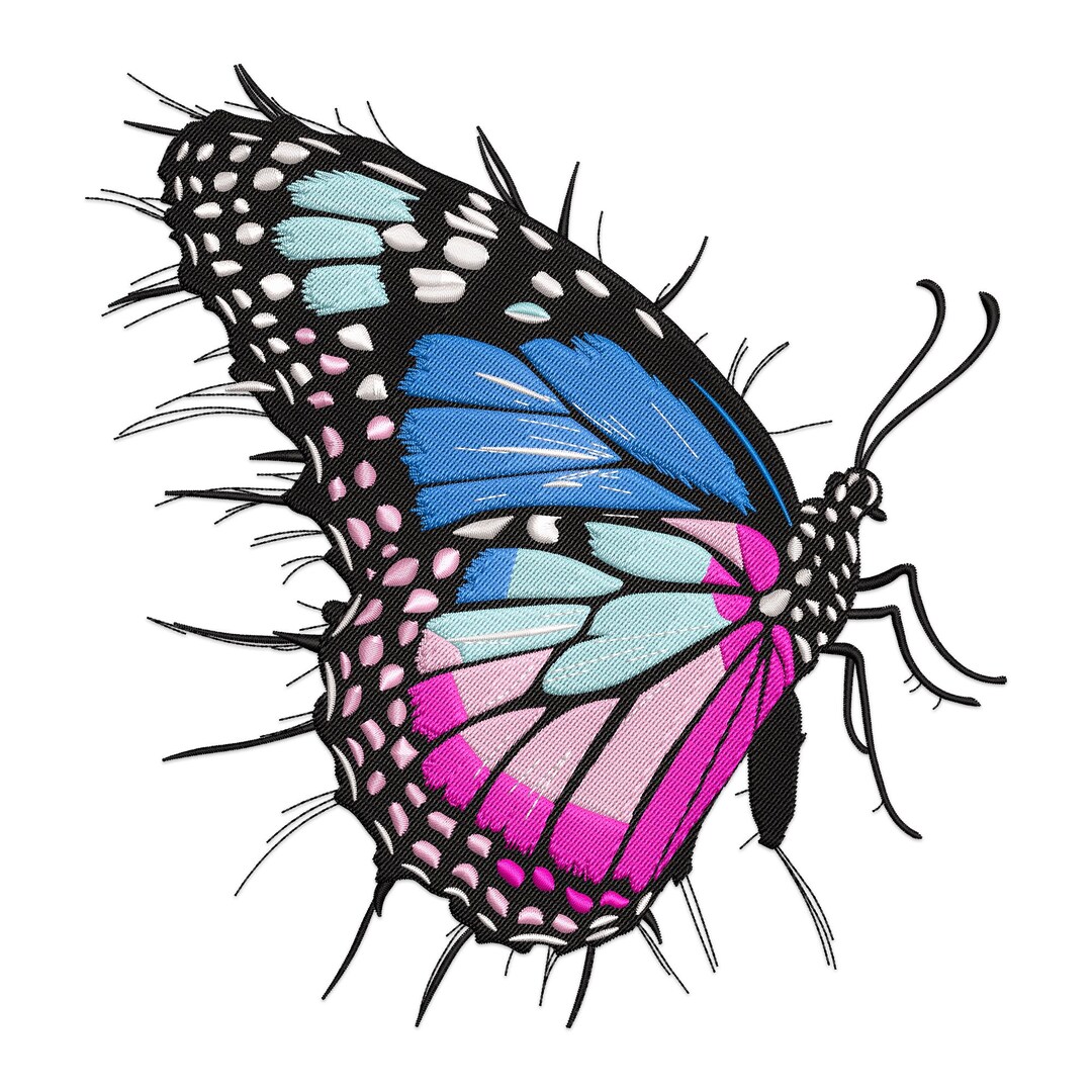 Butterfly Embroidery Design, Butterfly Splash Machine Embroidery Design ...