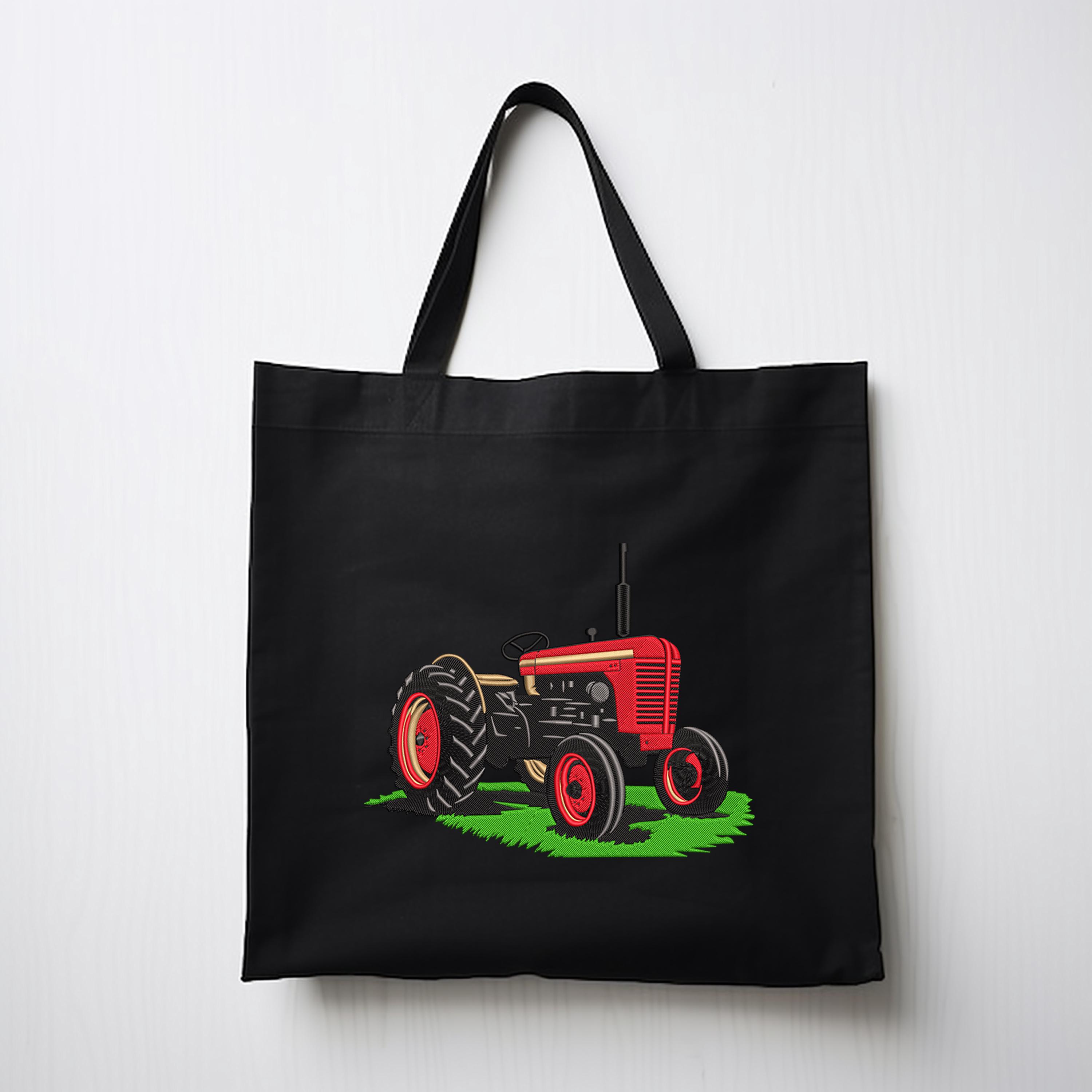 Tractor Embroidery Design, Red Farm Tractor Machine Embroidery Design ...