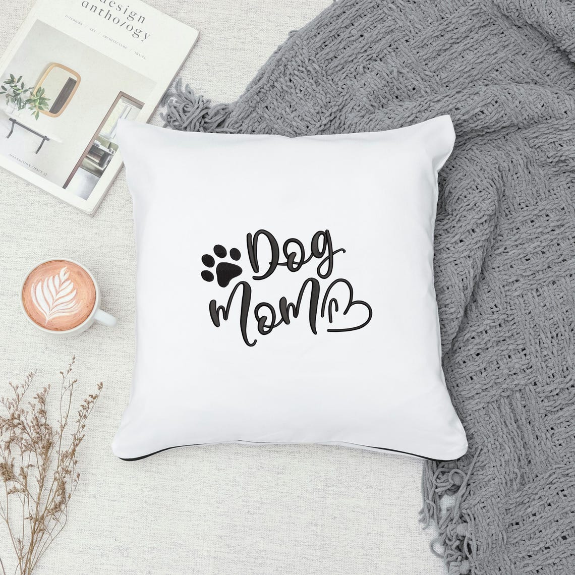 Dog Mom Embroidery Design: Paw Print, Mother's Day (PES, DST, EXP) - Etsy