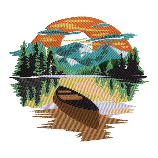 Embroidery Landscape - Etsy