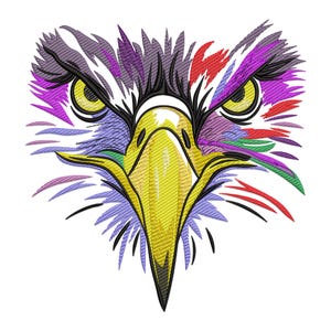 Eagle Face Embroidery Design, Eagle Head Machine Embroidery Design ...