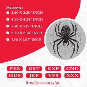 Spider Embroidery Design, Split Spider Web With Spider Web Machine ...