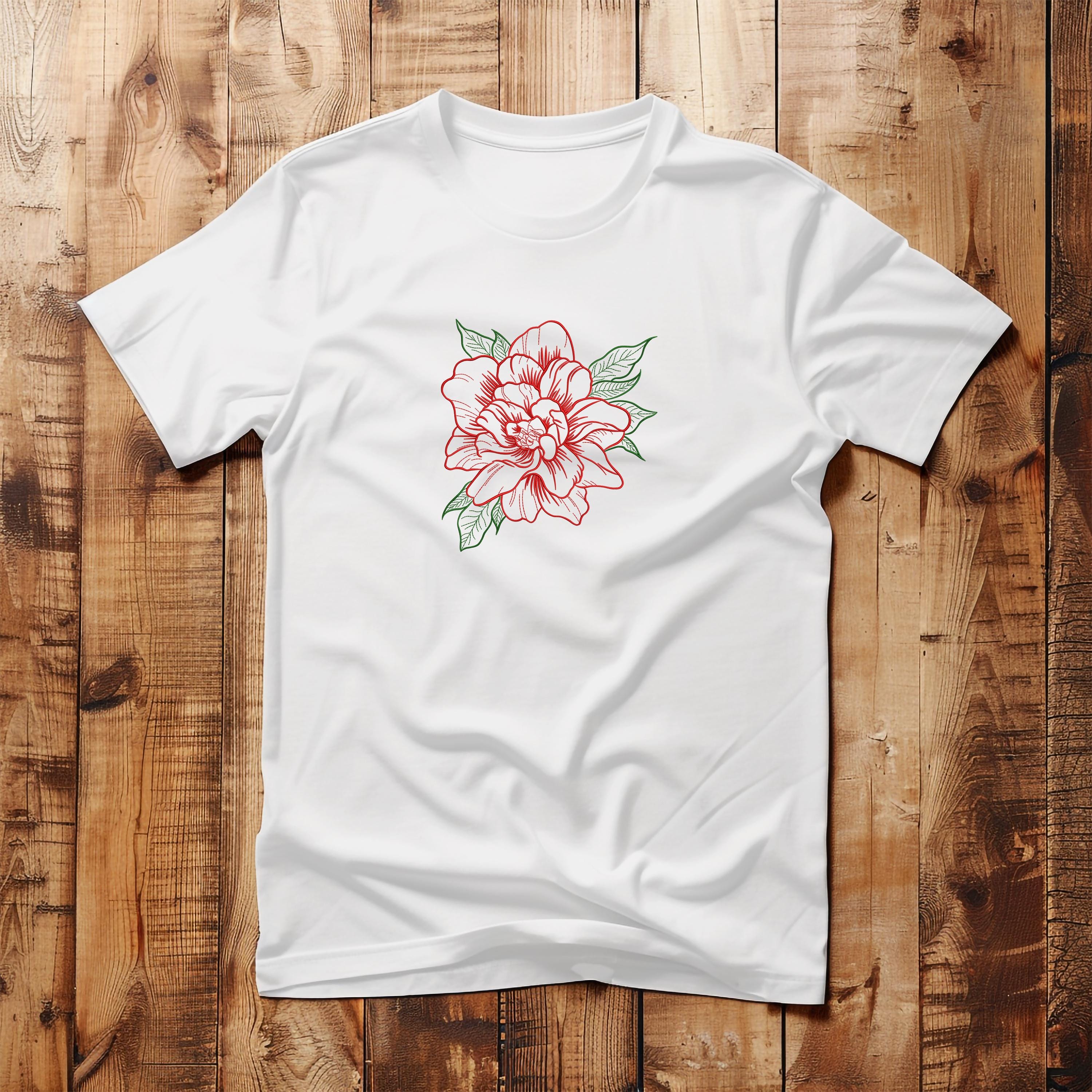 Wildflower Meadow Embroidery Design, Floral Outline (PES Fil) - Etsy