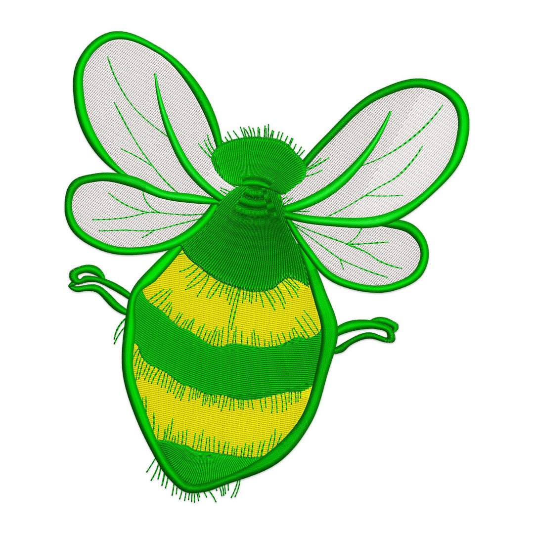 Bee Embroidery Design, Honeybee Machine Embroidery Design, Honeybee and ...