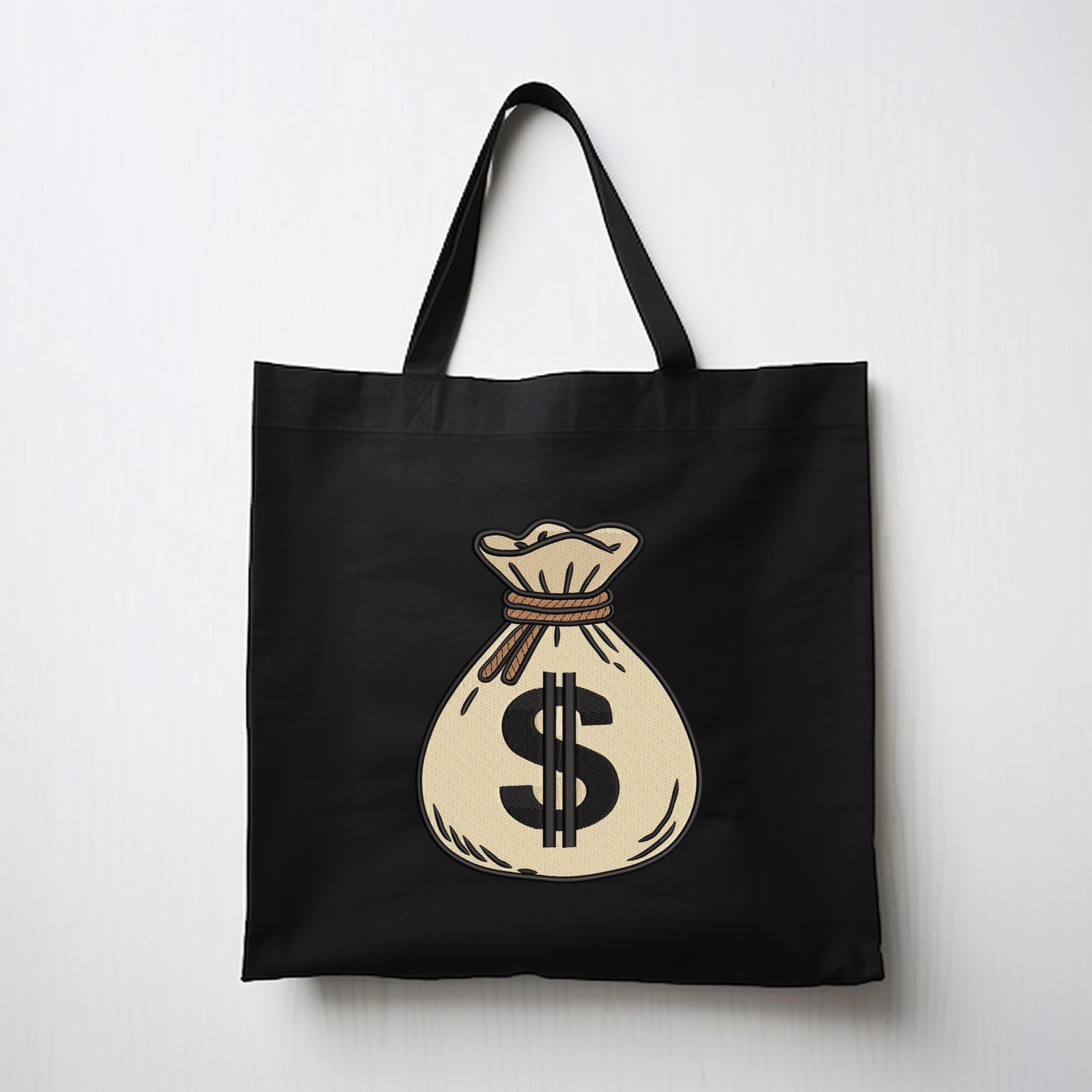 Money Bag Embroidery Design, Money Bag Silhouette Machine Embroidery ...