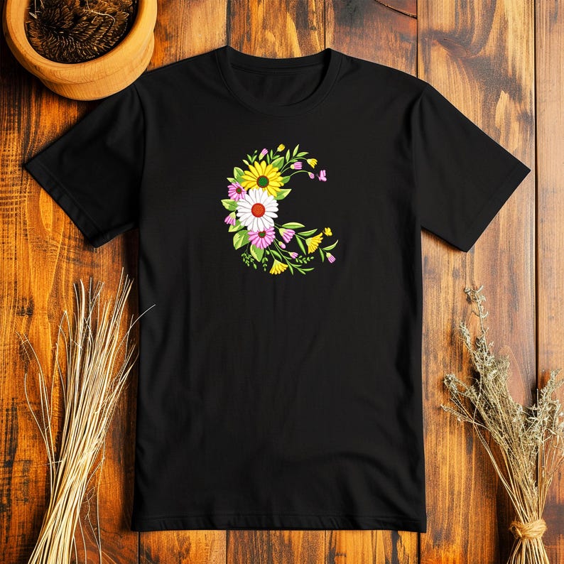 Wildflower Meadow Embroidery Design: Daisy, Clover, Floral PES File - Etsy