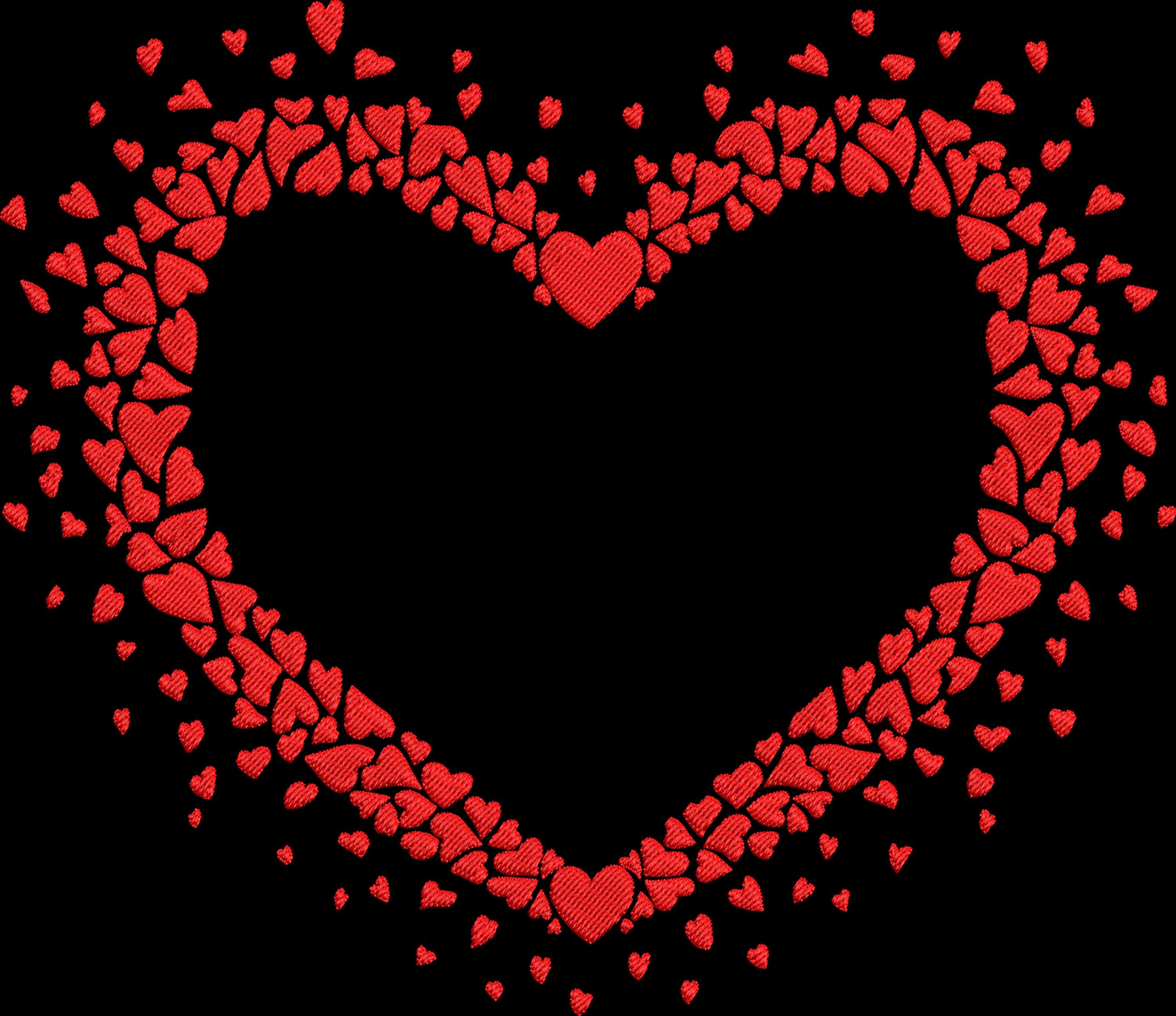 Love Heart Frame Embroidery Design: Valentine's Gift (digital Download ...