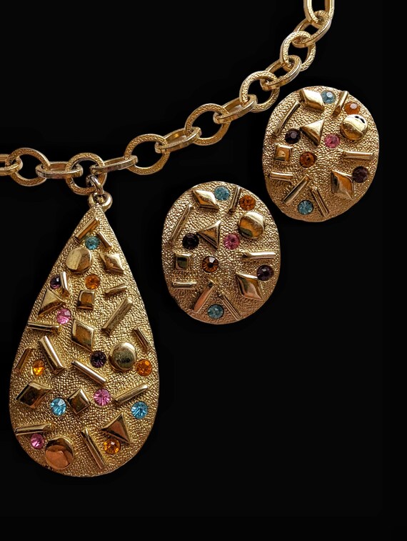 Vintage Sarah Coventry Sultana Rhinestone Teardrop Pe… - Gem