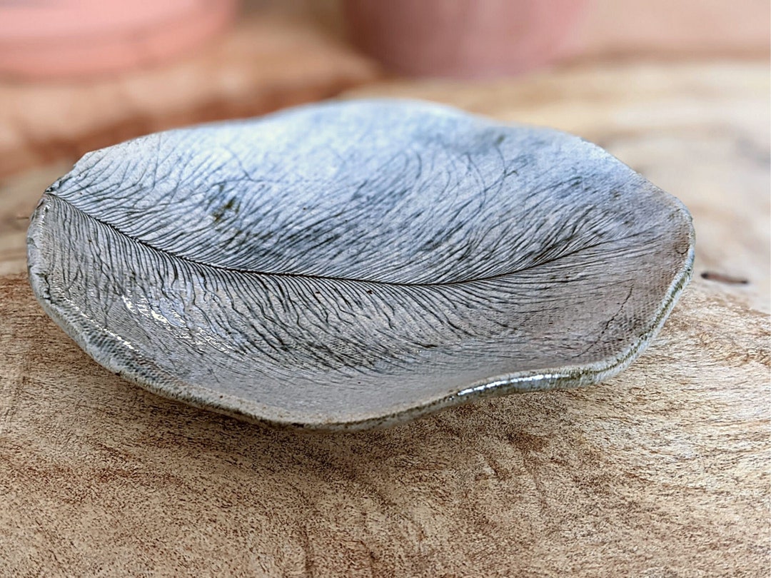 Vintage Studio Art Pottery Organic Hand-pressed Trinket Bowl -cream ...