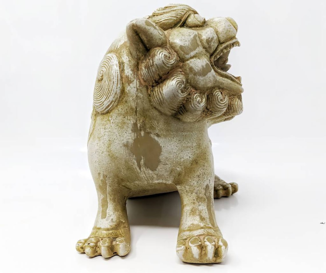 Vintage Chinese Foo Fu Dog Statue Feng Shui Guard Lion - Etsy