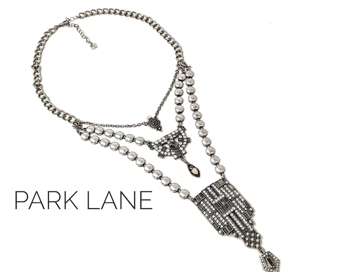 Vintage PL Park Lane ART DECO Design Soiree Necklace - Retired - 3 in 1 ...