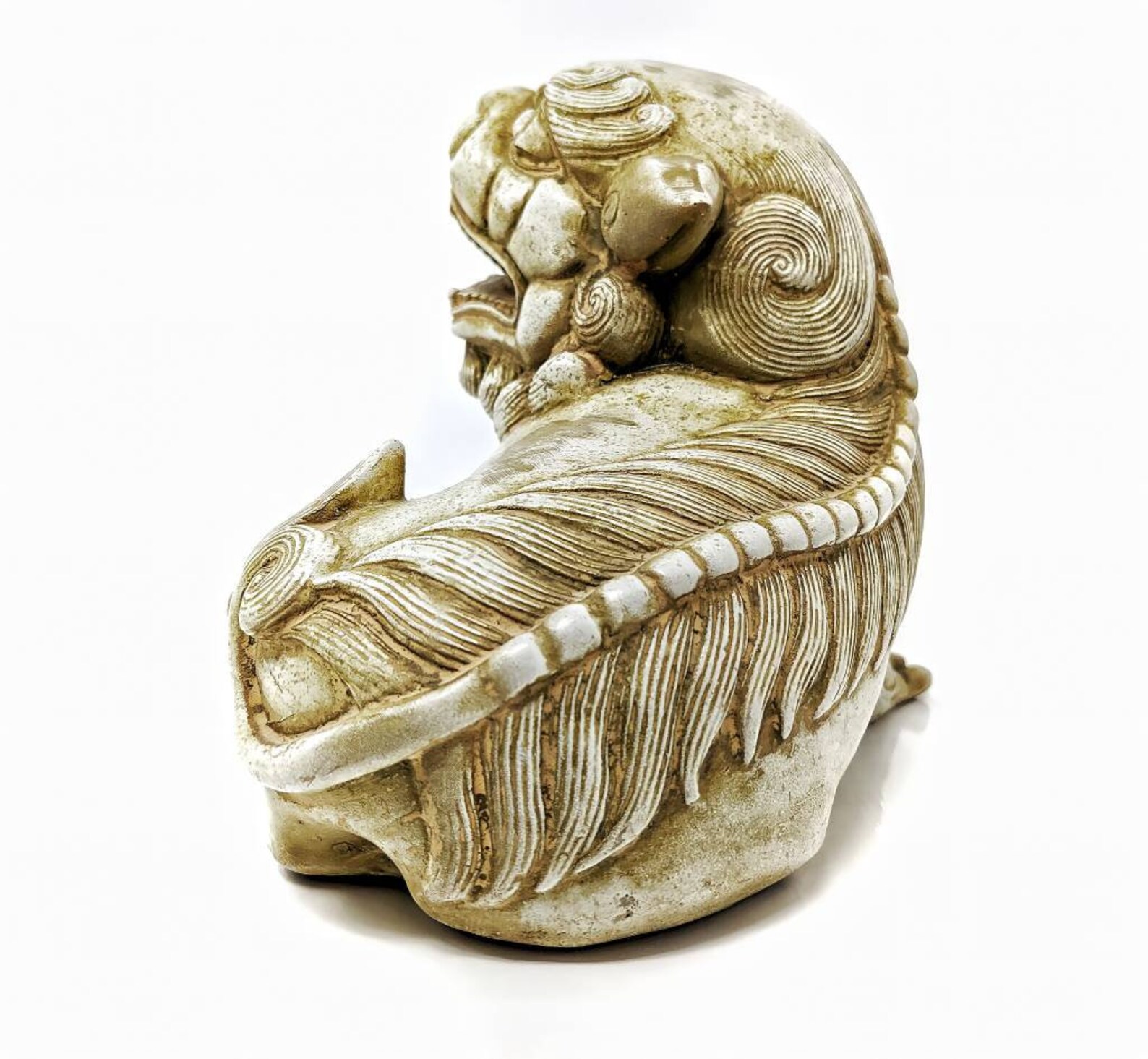 Vintage Chinese Foo Fu Dog Statue Feng Shui Guard Lion - Etsy