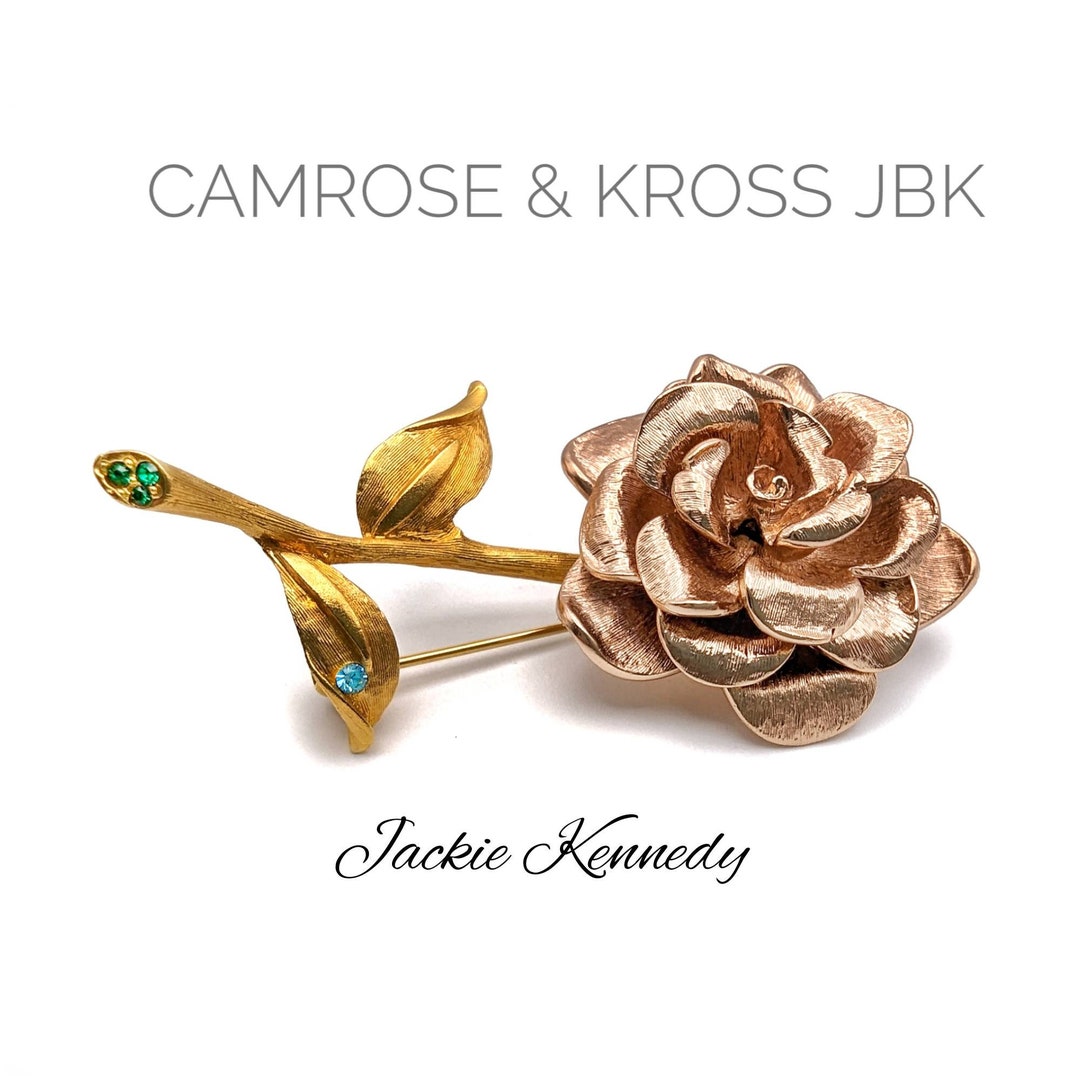 Camrose & Kross jbk Collection Rose Gold Flower/rose Brooch Pin ...