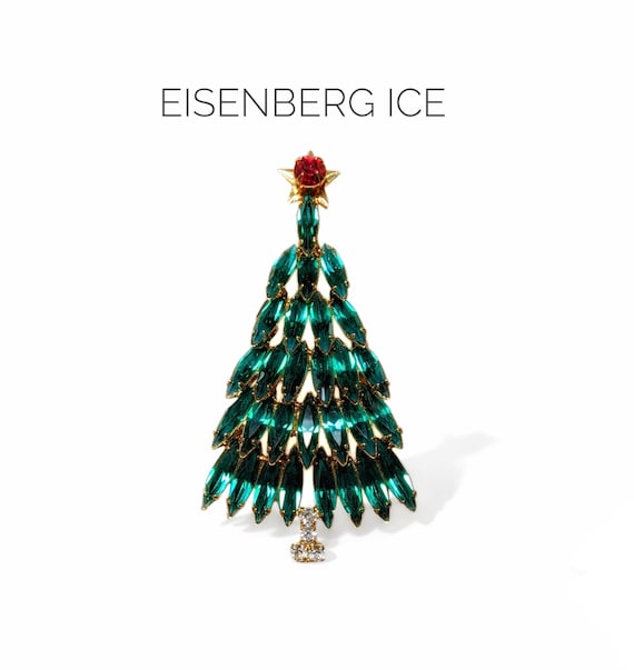 Eisenberg ice christmas tree brooch store