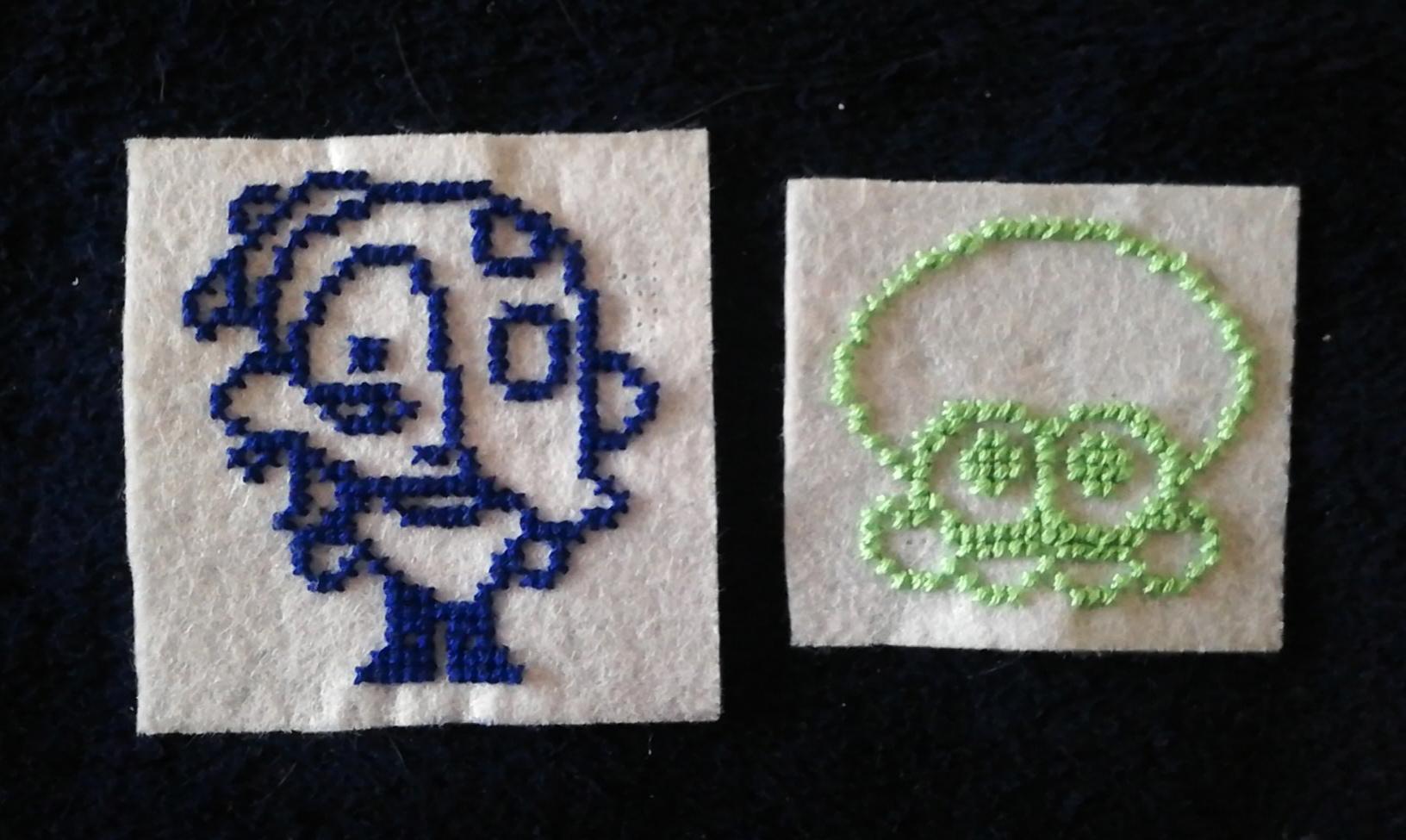 Splatoon 3 Side Order Sprites Cross Stitch Patches - Etsy