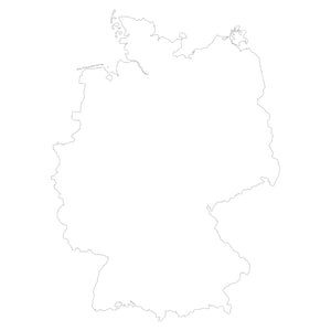 Germany Map Vector, Germany States, Editable Germany Map, Germany Map ...