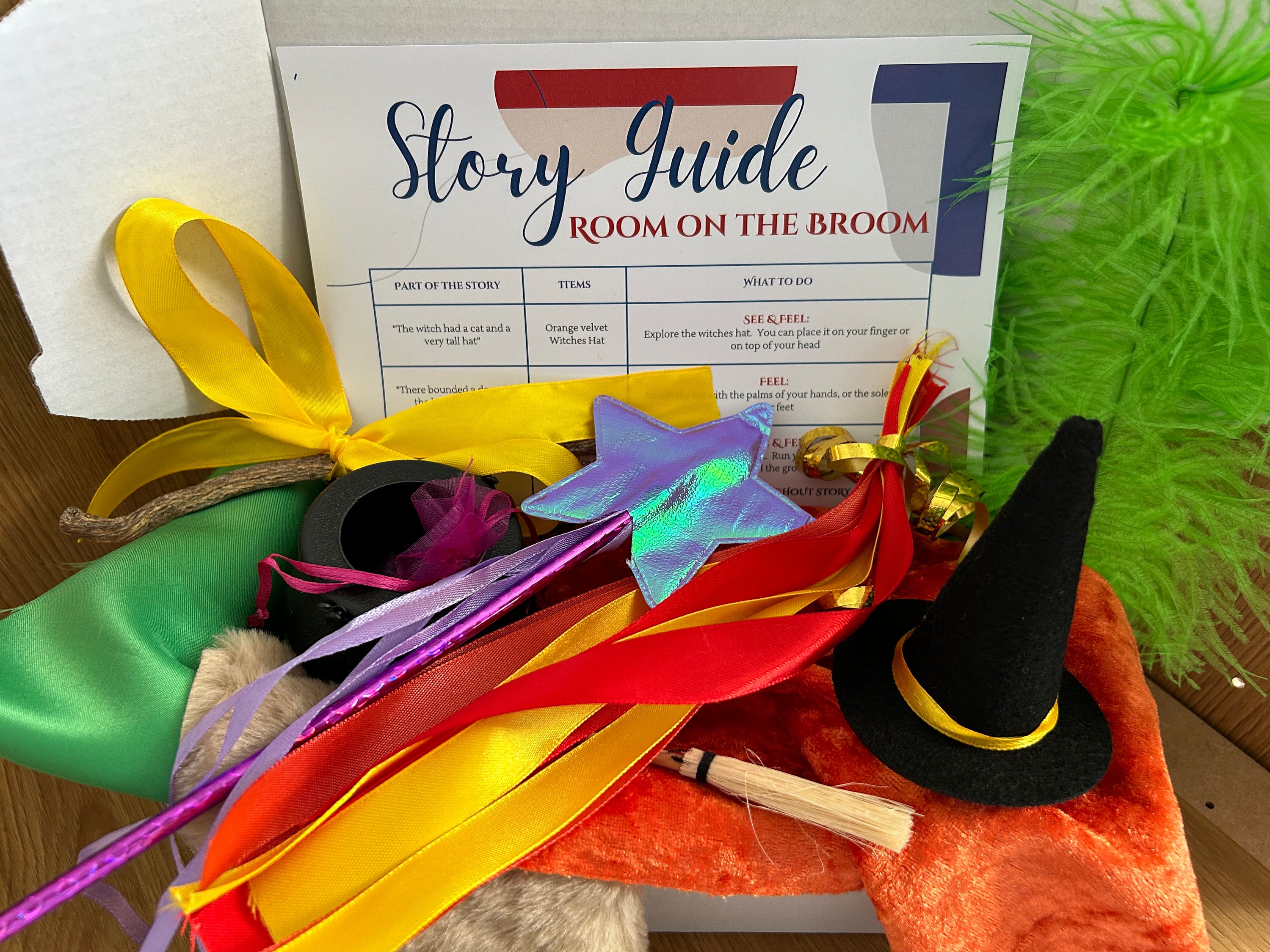 Room on the Broom Sensory Story Box, Children's Story Box, Sensory Box ...