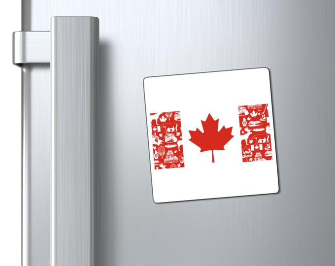 Handmade Canada Maple Leaf Resin Fridge Magnets, Hand Painted Magnet ...