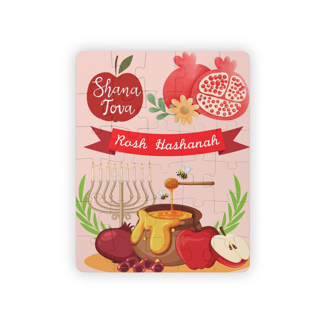 Rosh Hashanah Kids Puzzle: 30-piece Holiday Learning Activity - Etsy