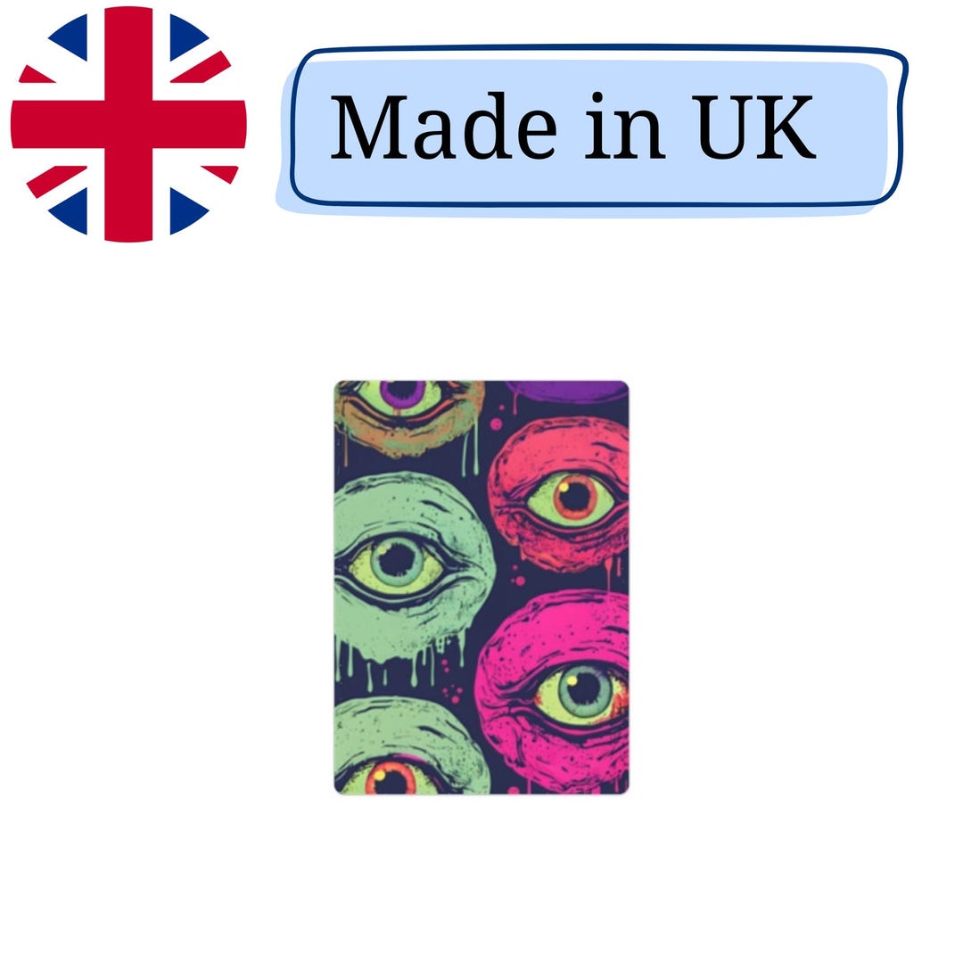 Psychedelic Eye Playing Cards, Trippy Art Deck, Abstract Surreal Cards ...
