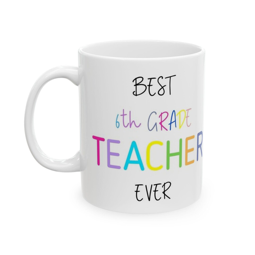 Colorful Teacher Ceramic Mug, Teacher Gift, Classroom Decor ...