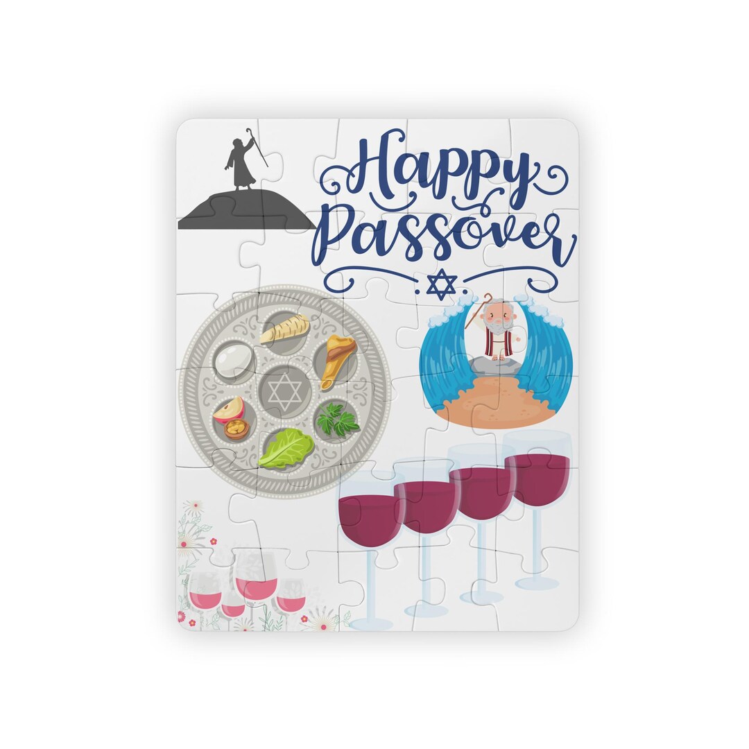 Kids' Passover Puzzle, Fun Family Activity, Educational Games, Holiday ...