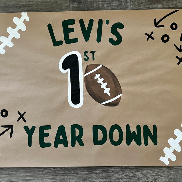 Painted First Birthday Banner - Etsy