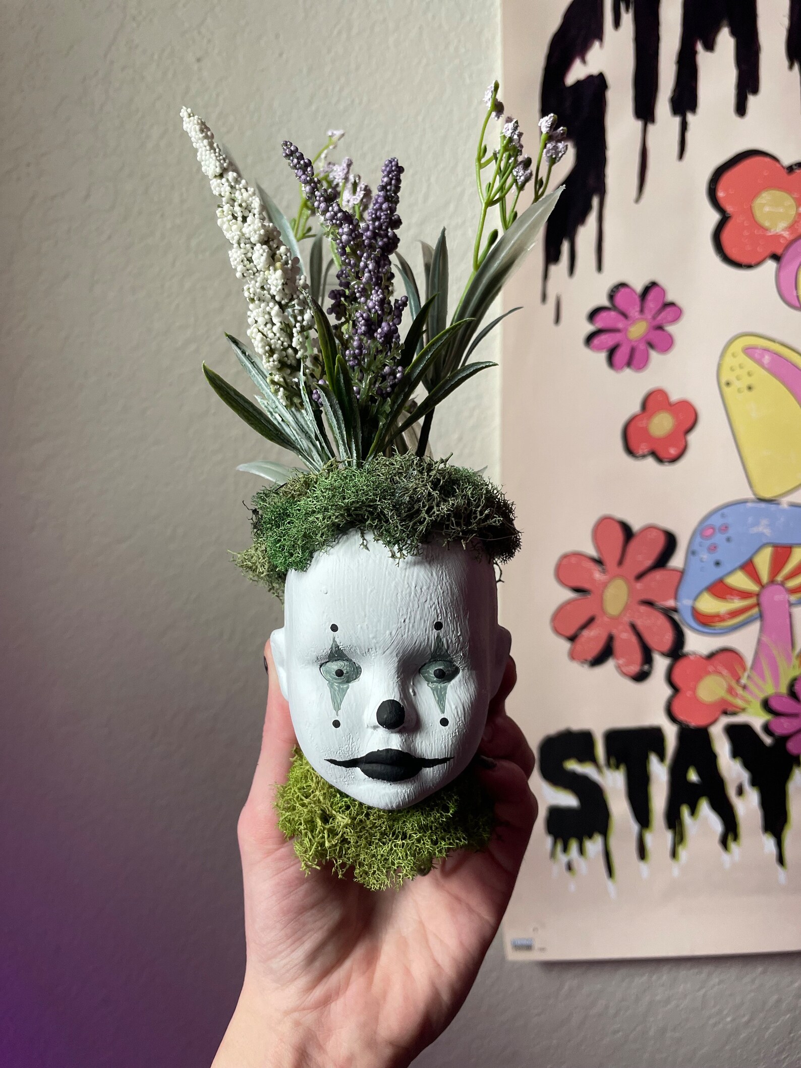 FRANCINE Repurposed Doll Head Sticker - Etsy