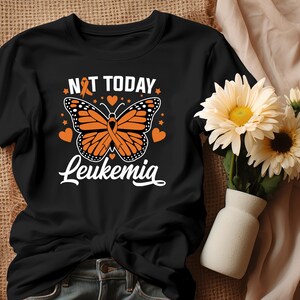 Not Today Leukemia SVG PNG, Leukemia Awareness Butterfly Clipart ...
