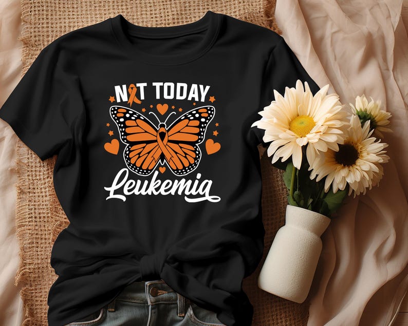 Not Today Leukemia SVG PNG, Leukemia Awareness Butterfly Clipart ...