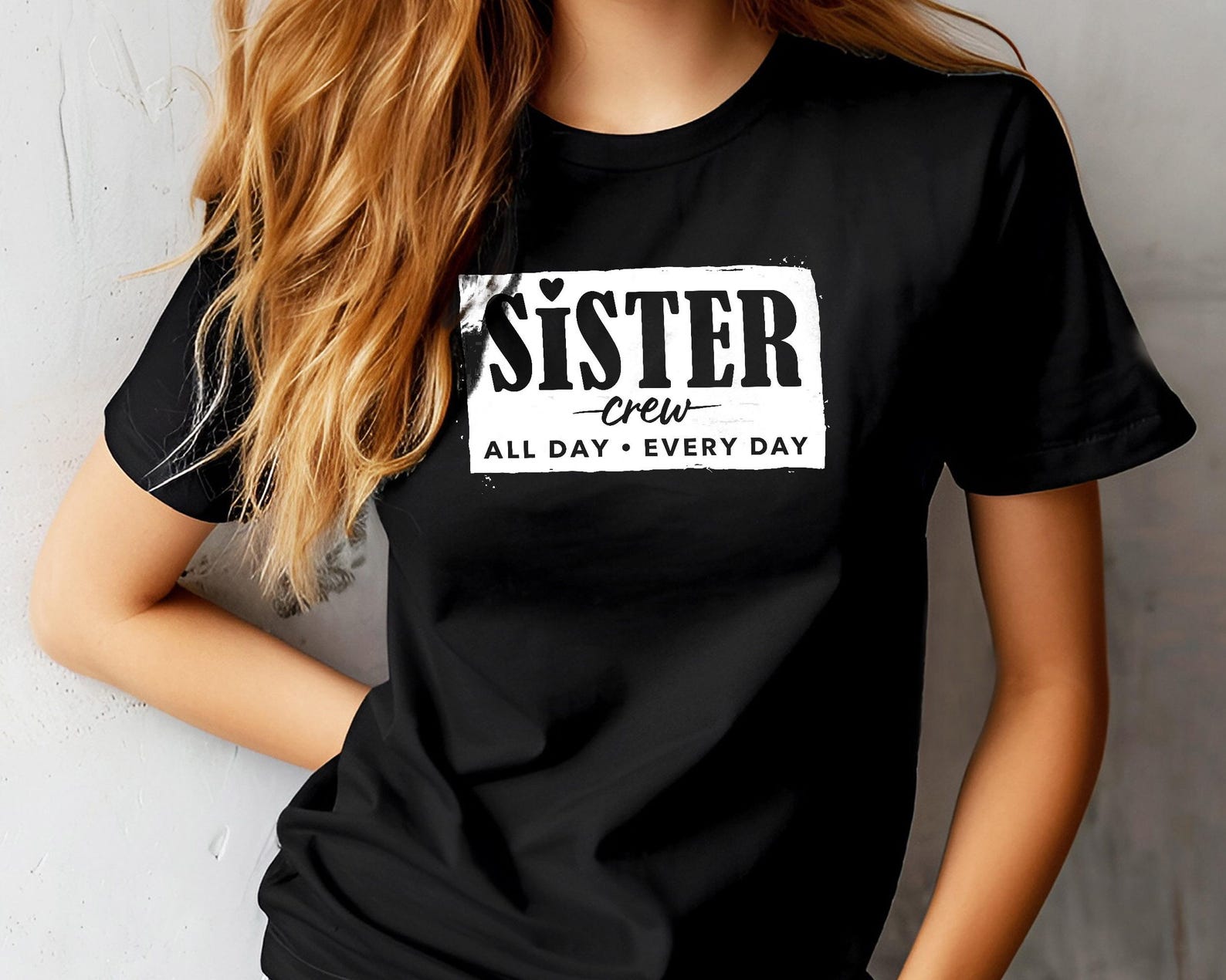 Sister Crew All Day Every Day SVG PNG, Family Bond Digital Art ...