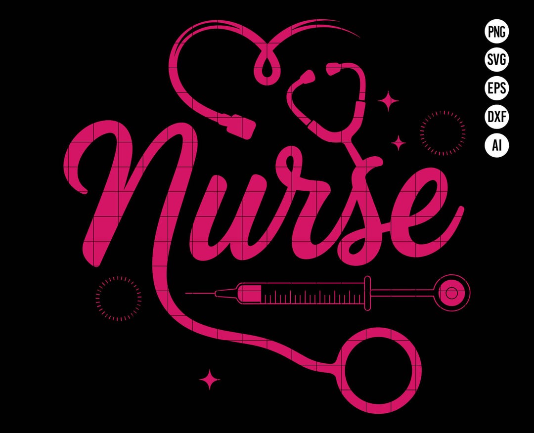 Nurse Breast Cancer SVG PNG, Pink Ribbon Nurse SVG, Medical Awareness ...