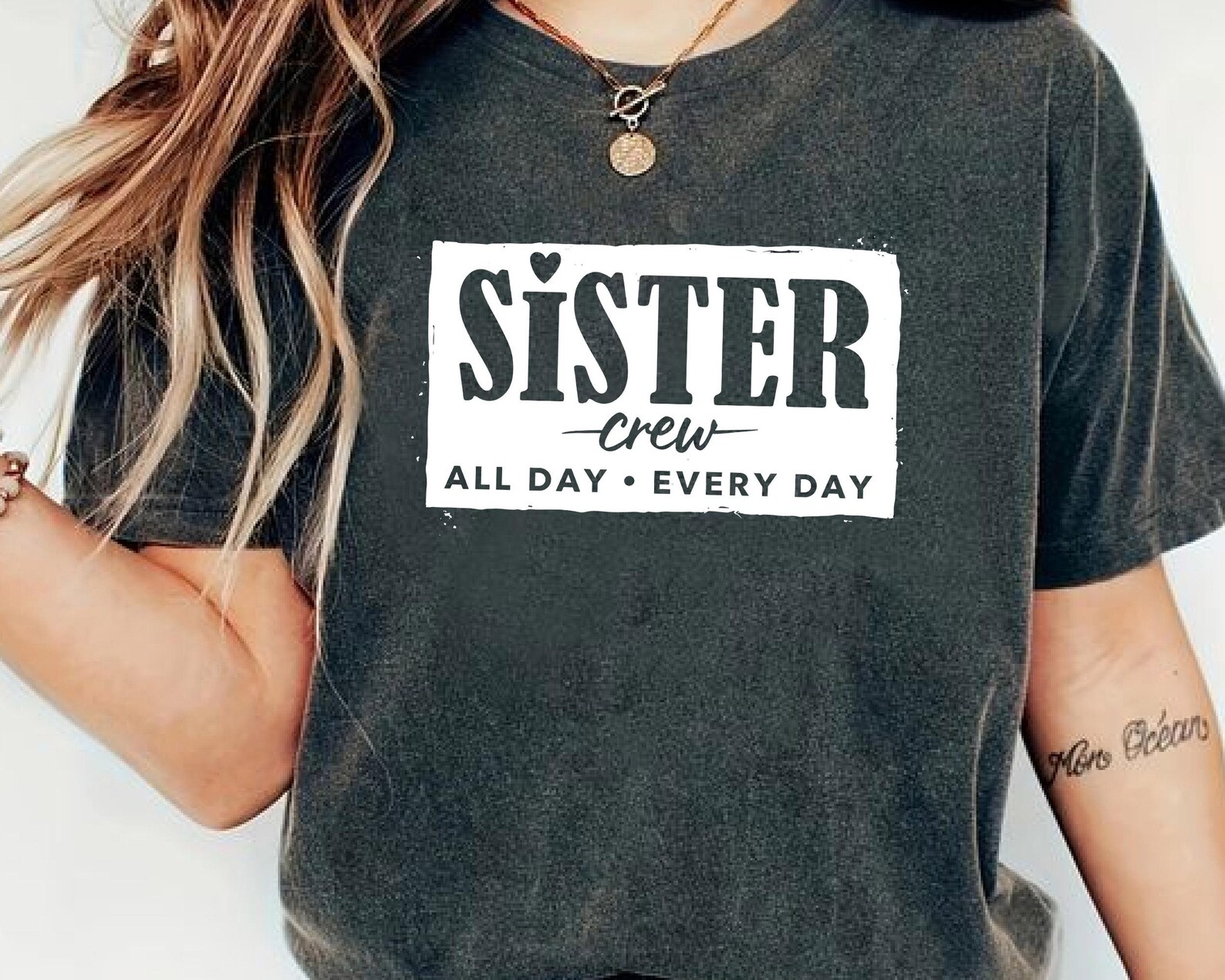 Sister Crew All Day Every Day SVG PNG, Family Bond Digital Art ...